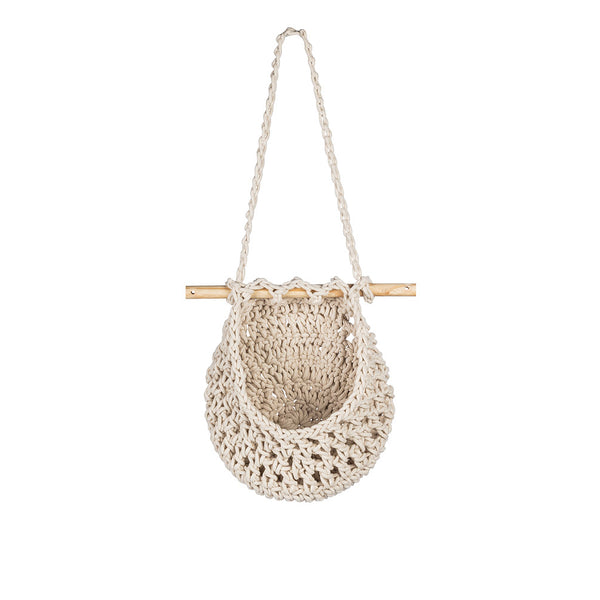 Sm Macrame Wall Pouch - 8"W – Xclusive Elements
